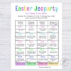 Easter Bingo, Easter Printable Bingo Cards, Easter Party Classroom Game ...