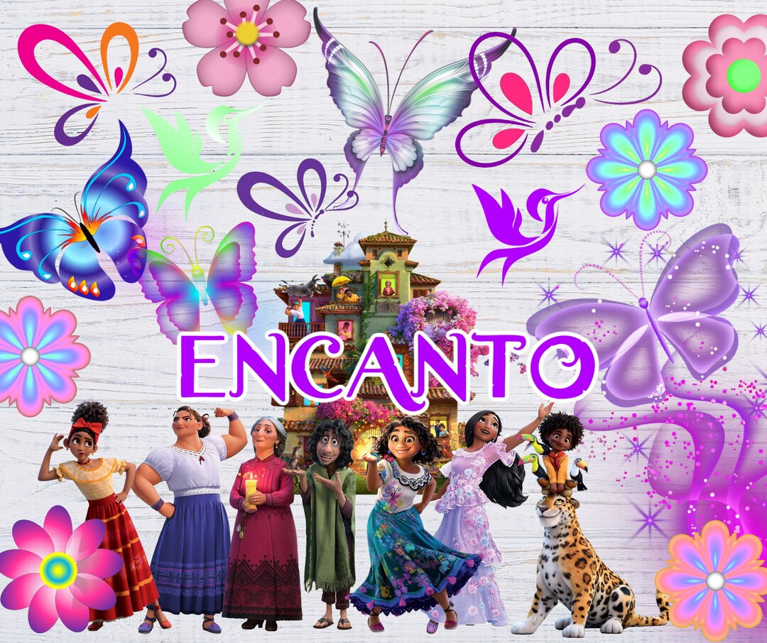 Encanto PNG Clipart Bundle Instant Digital Download, Encanto Flowers ...