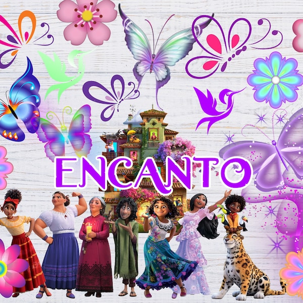 Pink Encanto Flowers Png - Etsy