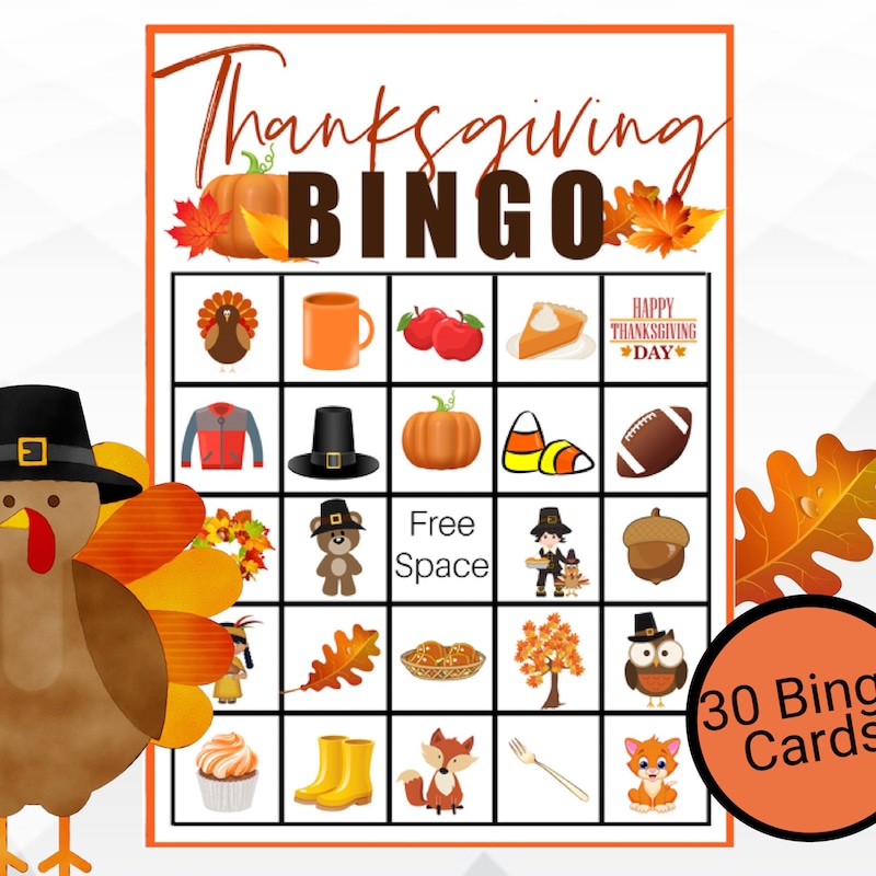 Thanksgiving Bingo - Etsy