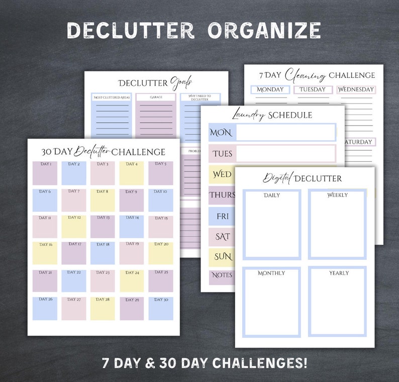 Editable ADHD Cleaning Planner, Printable Cleaning Schedule, Cleaning ...
