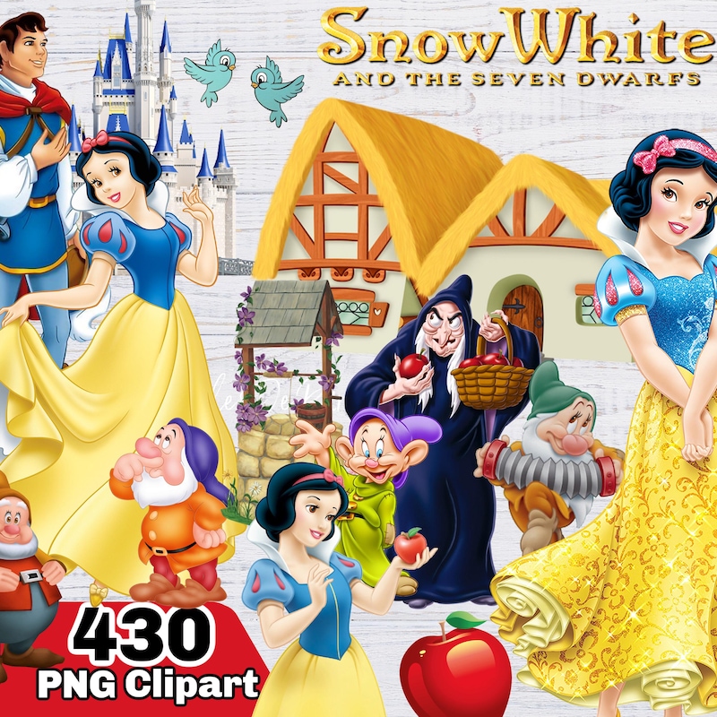 Snow White Image Cutout - Etsy UK