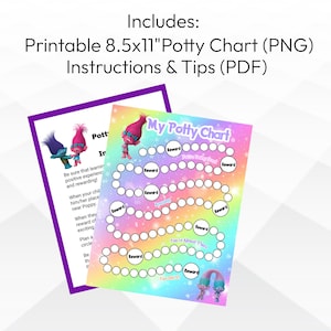 Trolls Potty Training Chart, Printable Trolls Potty Training Chart ...