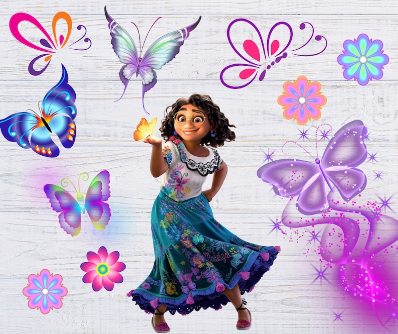 Encanto PNG Clipart Bundle Instant Digital Download, Encanto Flowers ...