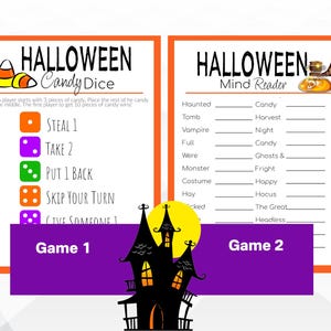 Halloween Game Bundle, Halloween Printable Games, Halloween Family ...
