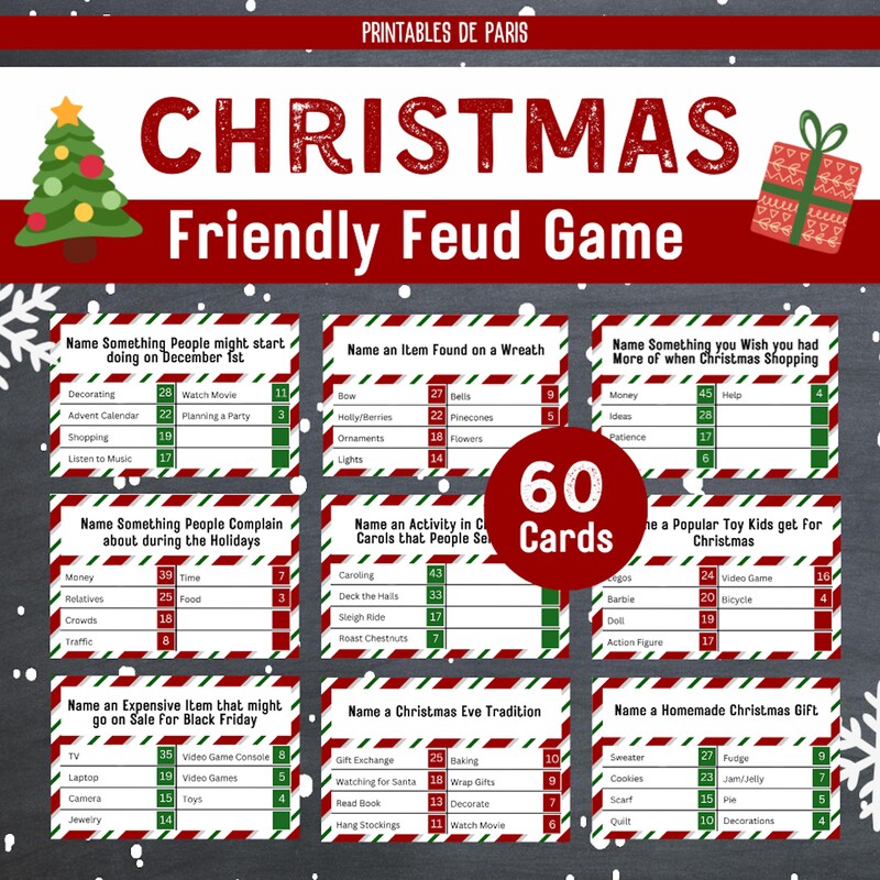 Christmas Family Feud - Etsy