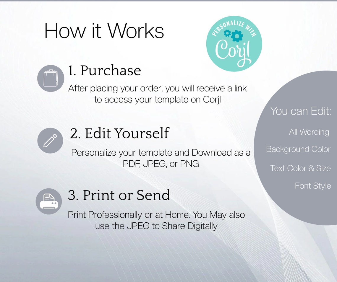 Round Thank You Tag Custom Tag Template Editable Minimalist - Etsy