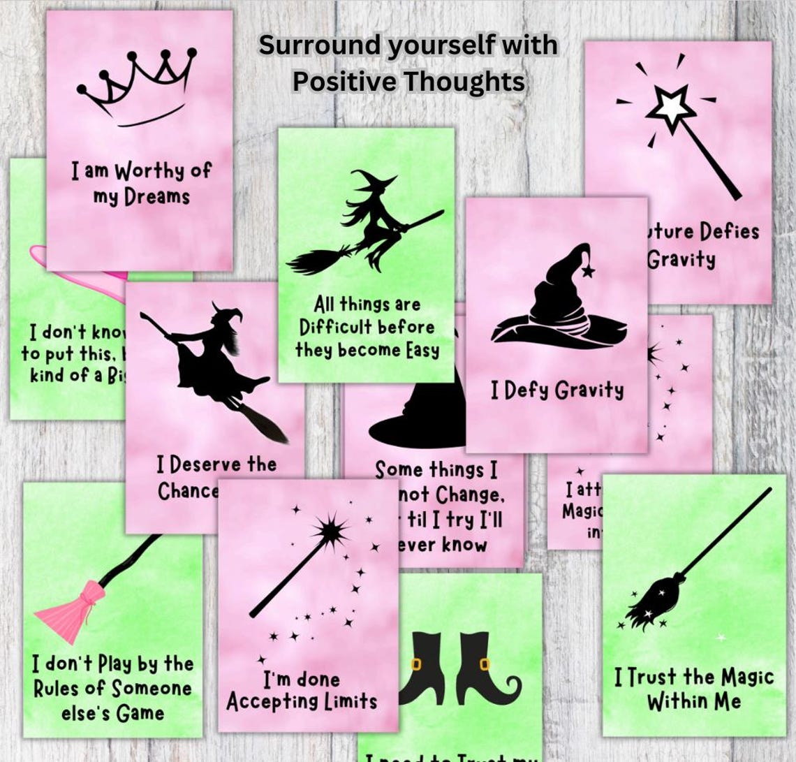 Wicked Affirmation Cards, Wicked Musical Quotes, Defying Gravity Quotes ...