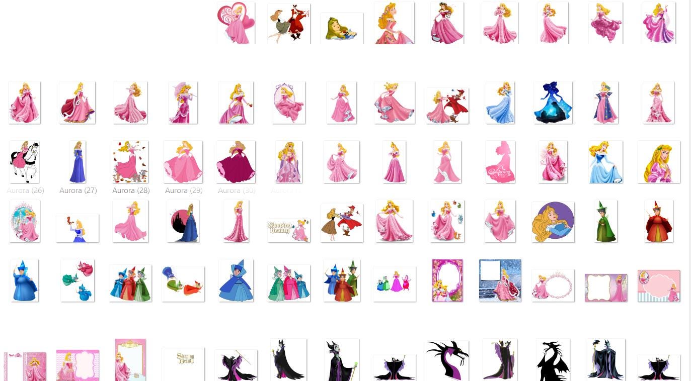 Sleeping Beauty PNG, Sleeping Beauty SVG, Aurora Clipart Bundle ...