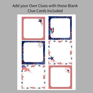 4th of July Backyard Treasure Hunt, 4th of July Scavenger Hunt Game ...