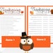 Thanksgiving Game Bundle, Thanksgiving Printable Game, Thanksgiving ...