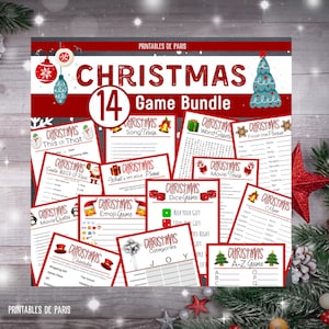 Christmas Mega Game Bundle, Printable Christmas Party Games, Christmas ...