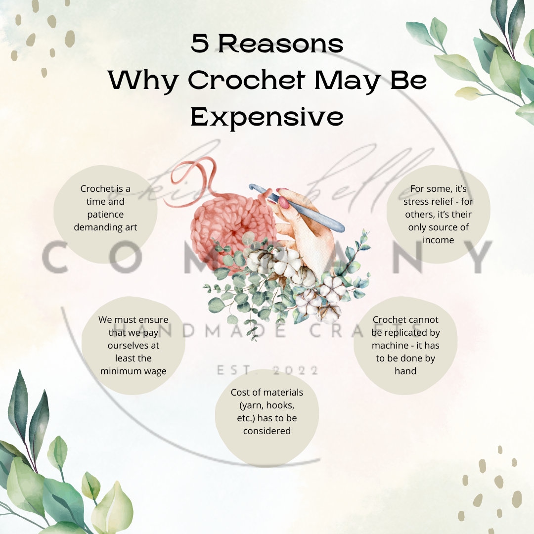 Why Crochet is Expensive - Digital Download, Printable Sign for Markets ...