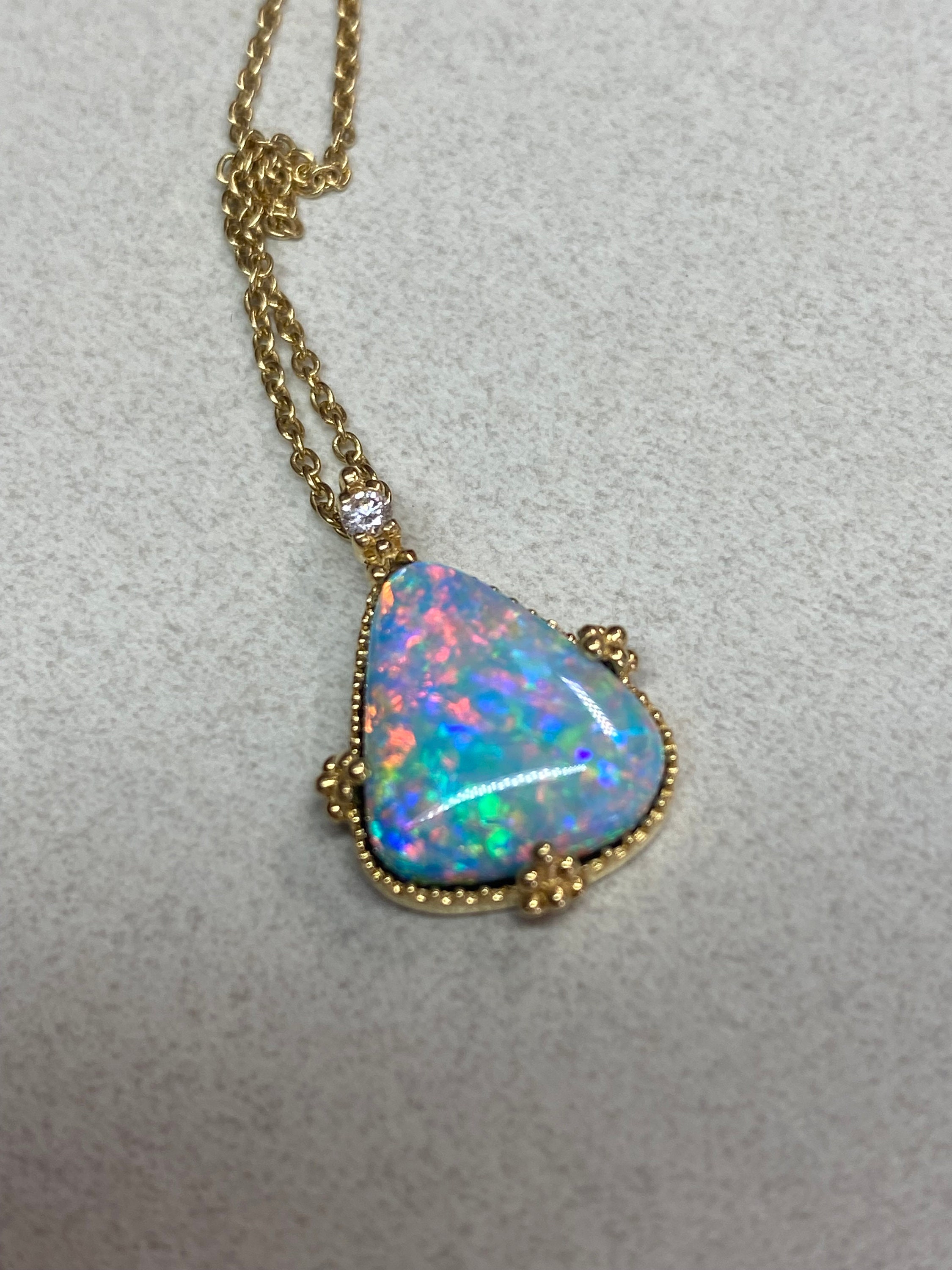 Stunning Opal Pendant - Etsy