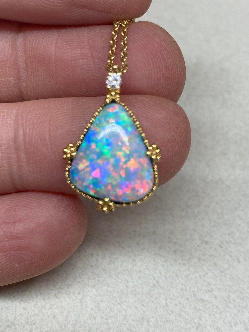 Stunning Opal Pendant - Etsy