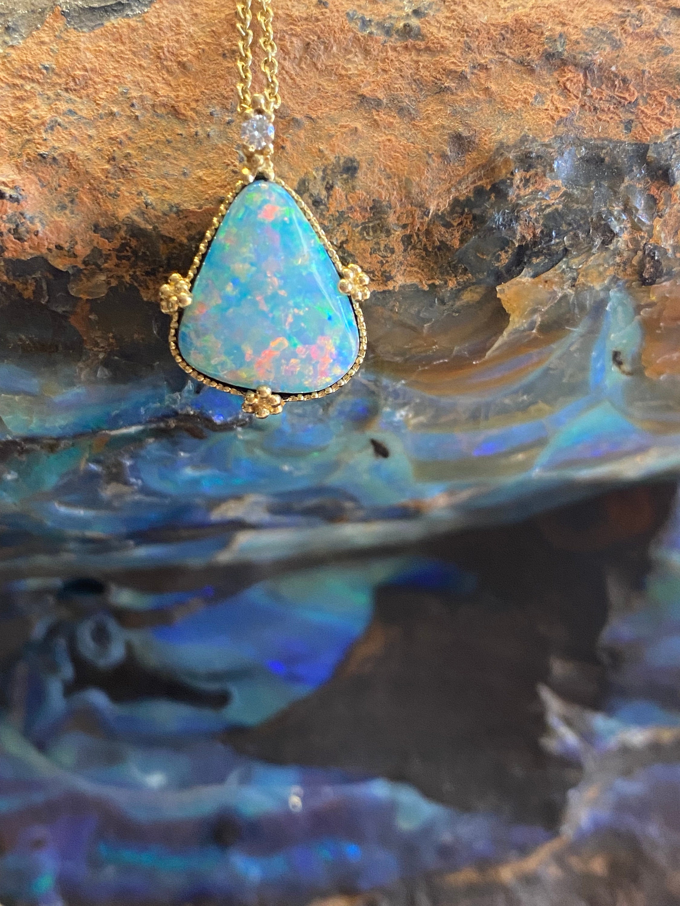 Stunning Opal Pendant - Etsy