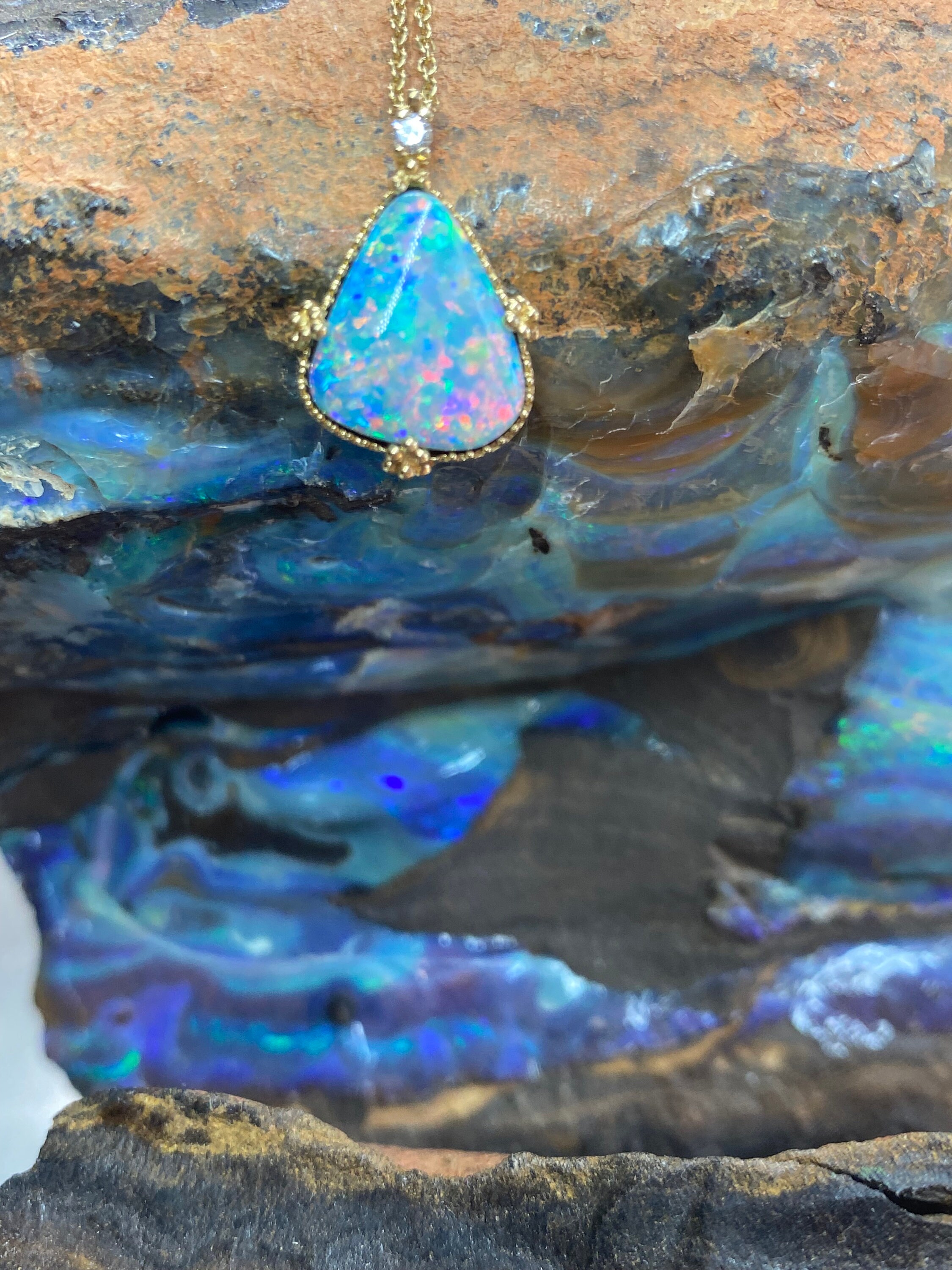 Stunning Opal Pendant - Etsy