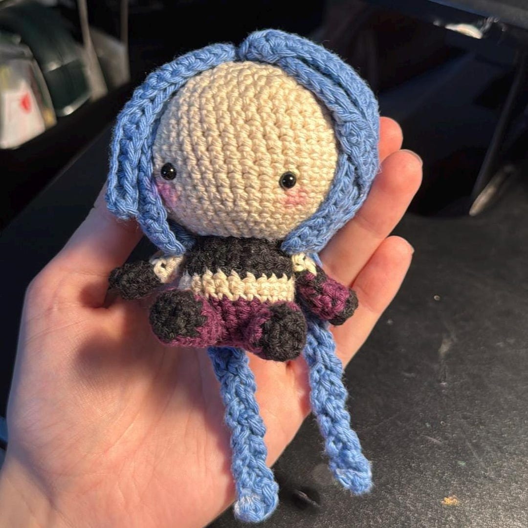 Arcane Jinx Crochet Pattern, Doll Pattern, League of Legends, Crochet ...