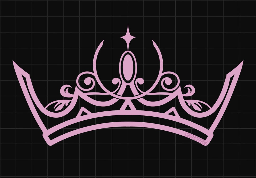 FANMADE BP KPOP Crown Vinyl Sticker Kpop Sticker Black - Etsy