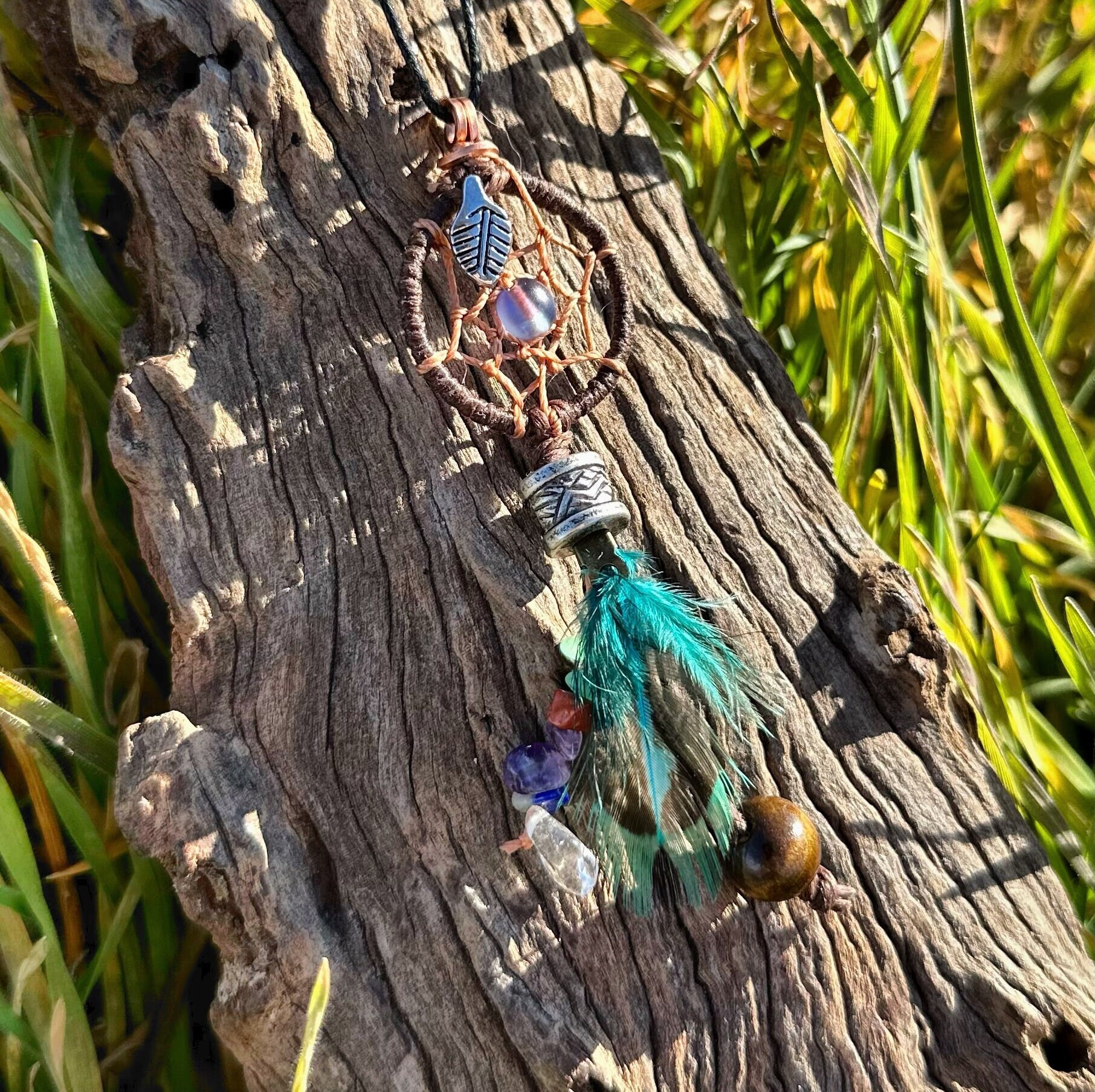 Cherokee Dreamcatcher Charm Necklace Native American Jewelry Talisman ...