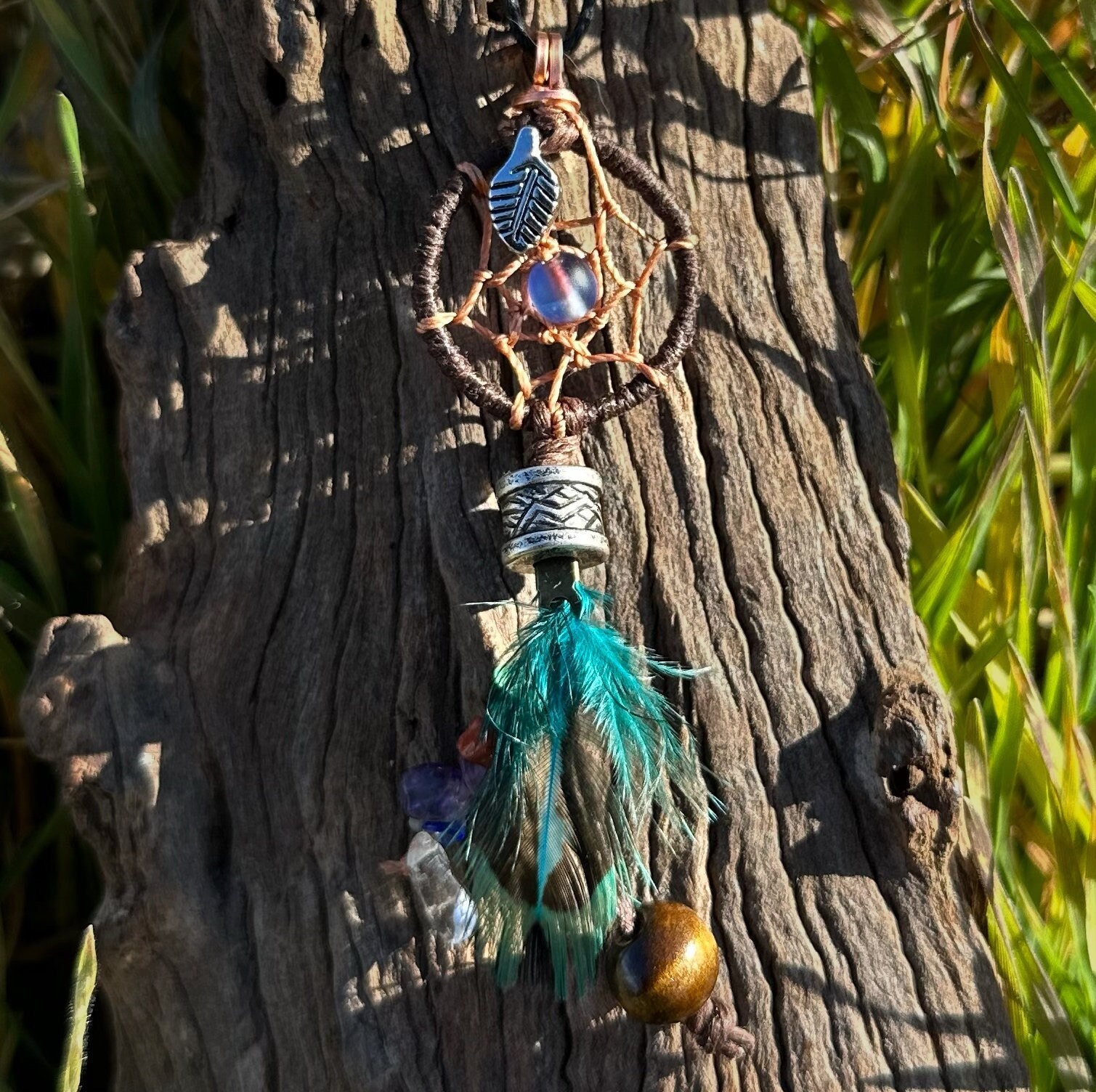 Cherokee Dreamcatcher Charm Necklace Native American Jewelry Talisman ...