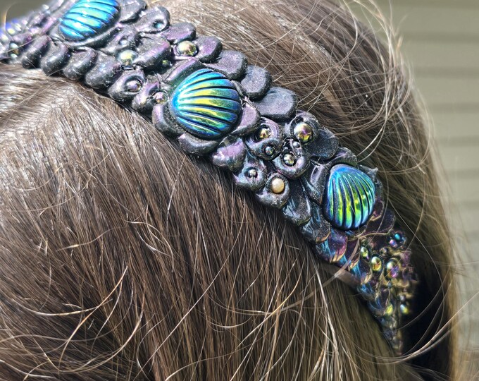 Mermaid Headband Siren Hairband Mermaid Head Piece Sprite Nymph ...