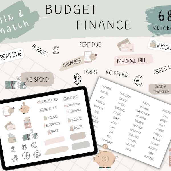 Finance Stickers - Etsy