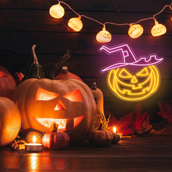 Witch Hat Neon Sign - Etsy