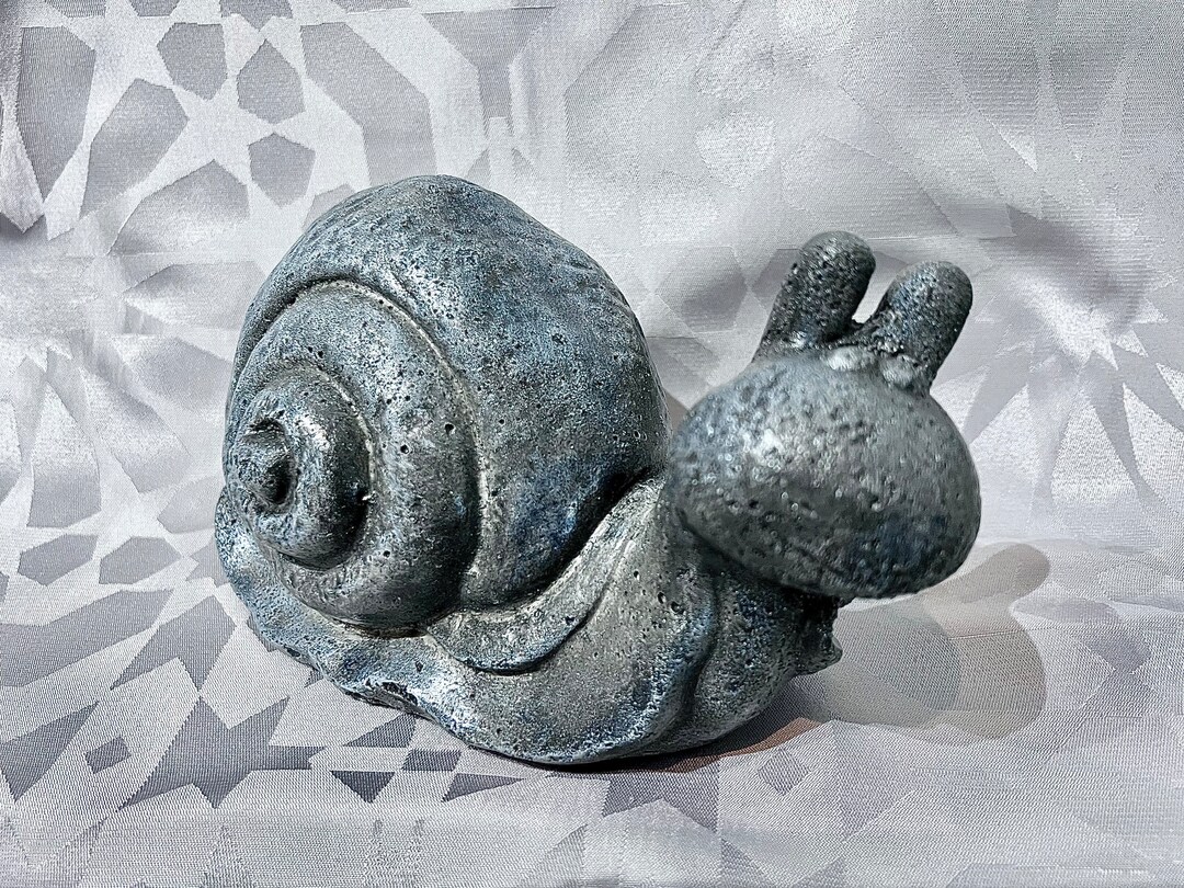 Rustic Concrete Snail Garden Statue - Etsy Australia