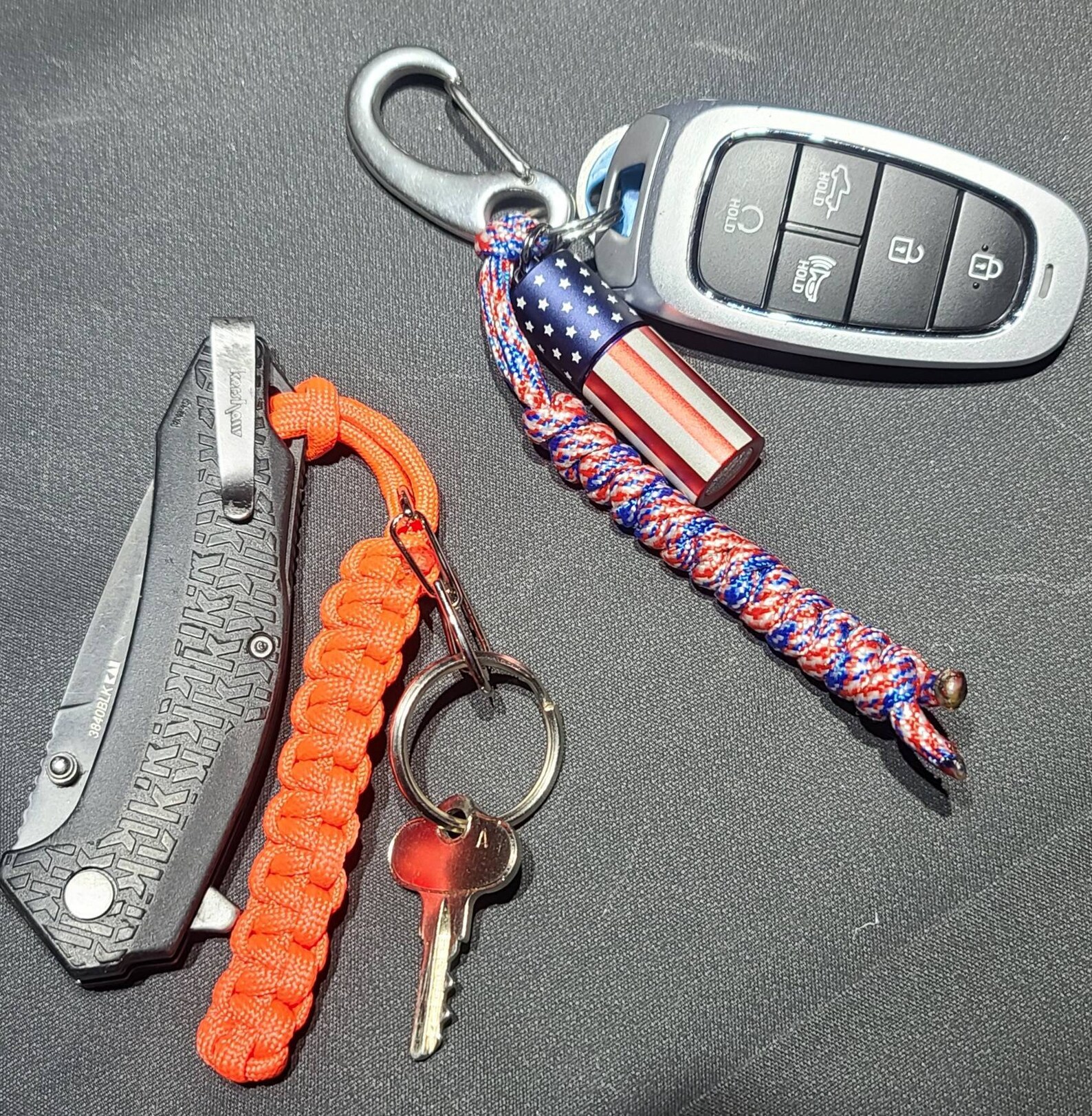 Handmade 550 Paracord Keychains, Key Fobs, Knife Lanyards Choose Your ...