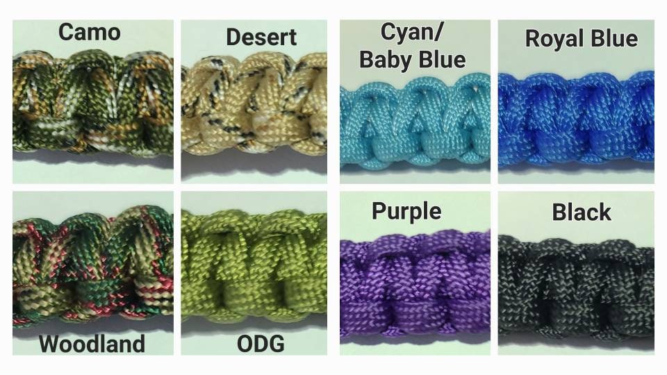 Handmade 550 Paracord Keychains, Key Fobs, Knife Lanyards Choose Your ...