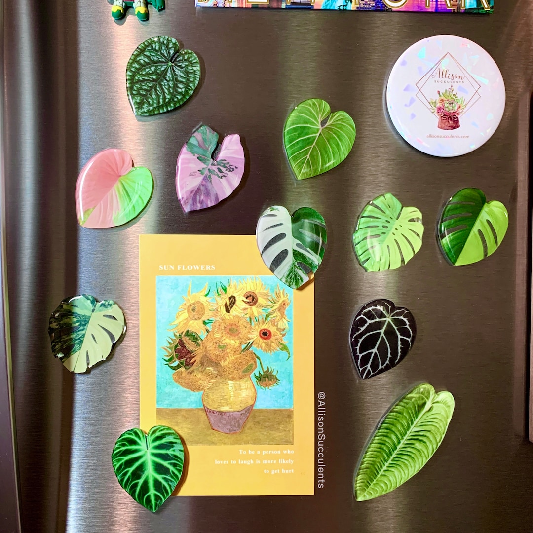 Realistic Leaf Magnets Fridge Magnet Tropical Plants Magnet Plants ...