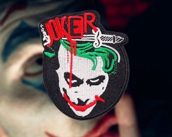 Embroidered Large the Joker Fan Art Patch Iron-on Movie Applique - Etsy