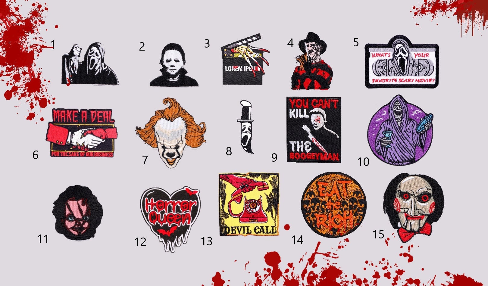 Horror Movie Patches Scream Iron on Michael Myers - Etsy Australia