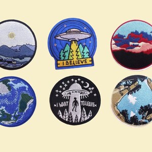 Wilderness Traveller Iron on Patches Embroidery, Whale, Waves, Ocean, Compass, Ufos, Sunrise - Etsy