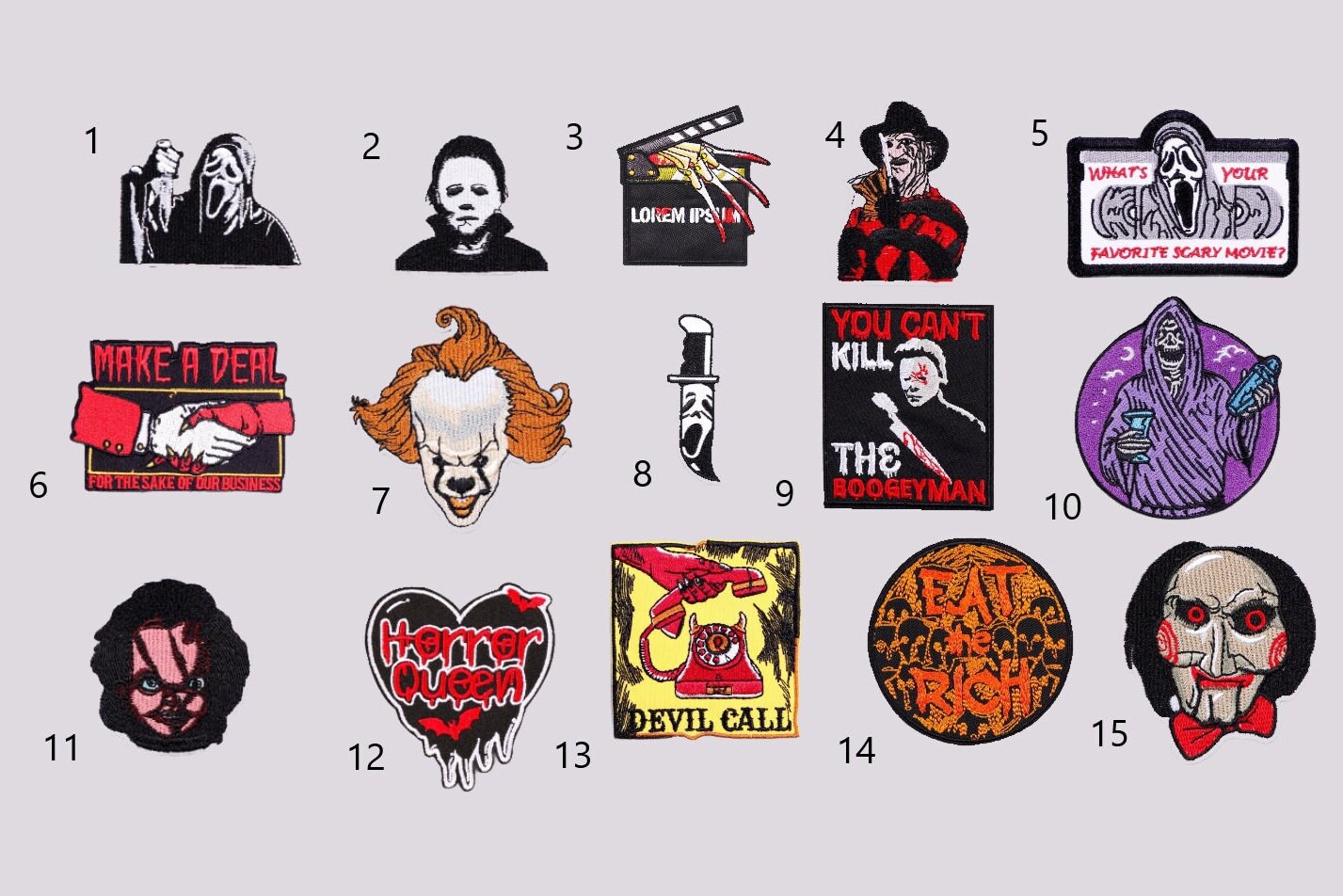 Horror Movie Patches Scream Iron on Michael Myers - Etsy Australia