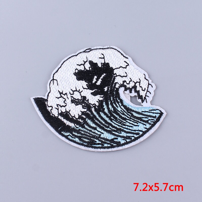 Sea Patches Ocean Animals Iron On/sew on Waves Space Romantic ...