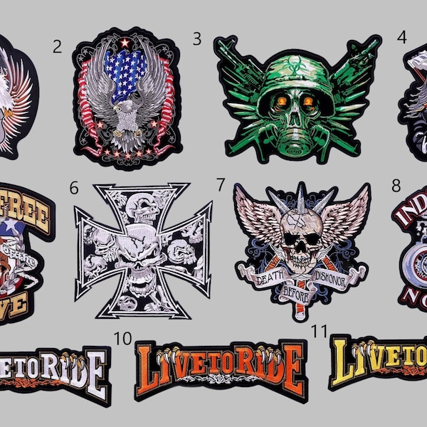 Eagle Motorcycle Back Patch - Etsy