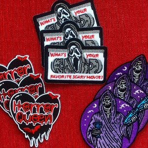 Horror Movie Patches Scream Iron on Michael Myers Freddy Krueger IT ...