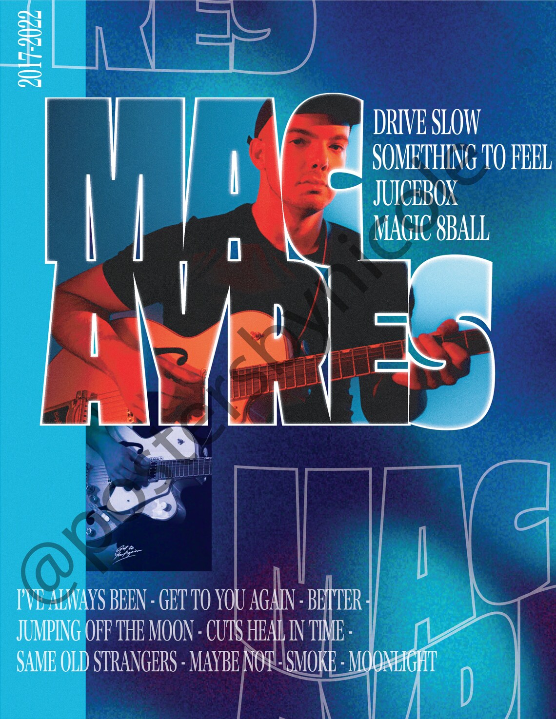 Mac Ayres Poster, Digital Download - Etsy