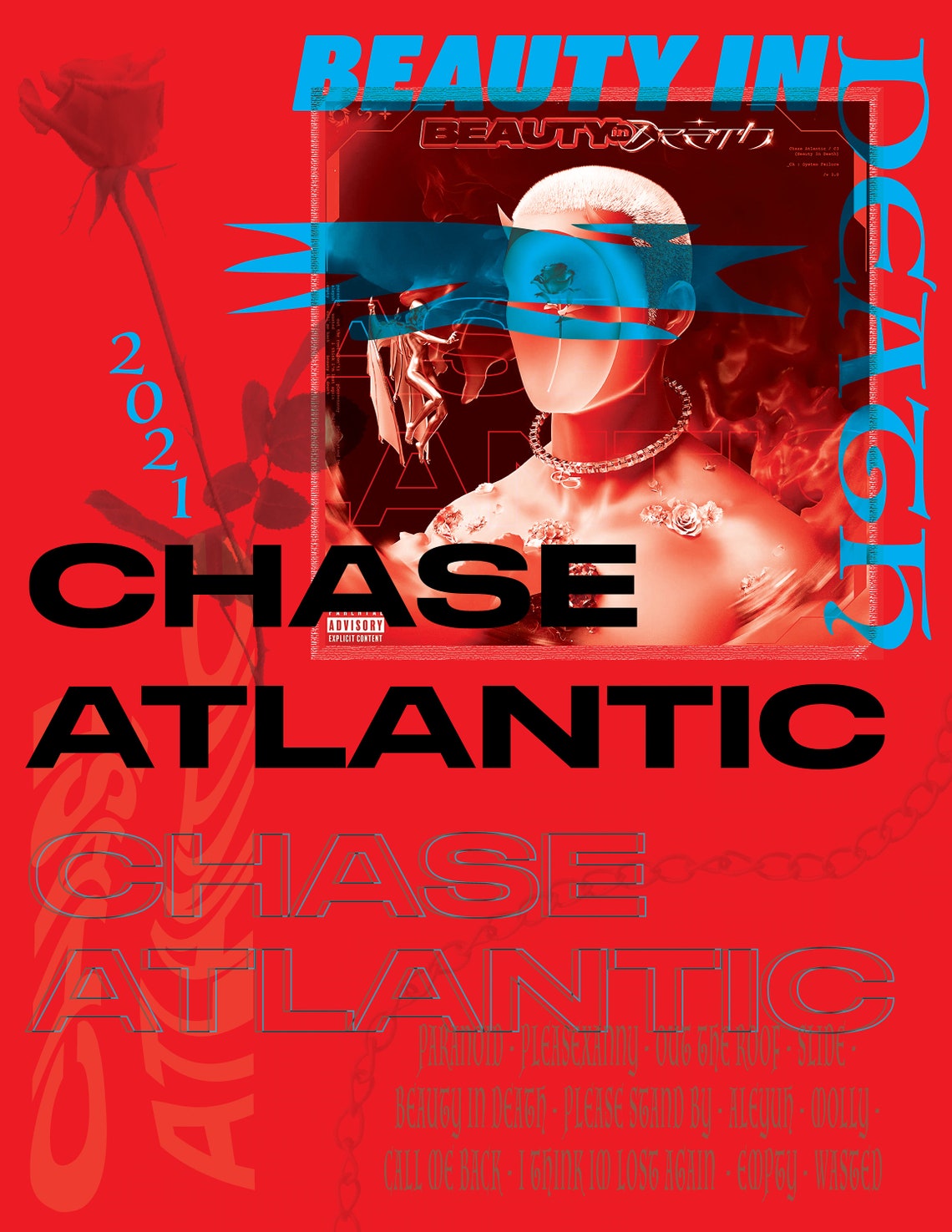 Chase Atlantic Beauty in Death Album Poster Digital Download - Etsy