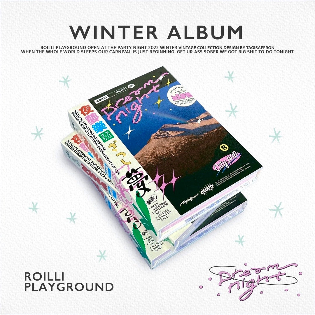 Notebook [ROILLI] | ‘dream Night’ B6 Winter ALBUM Style Diary Journel Scrapbook [ Hard Cover ...