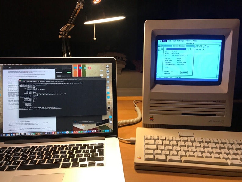 Kit Floppy + Data Transfer Cable Macintosh Plus, Classic, SE, SE FDHD ...