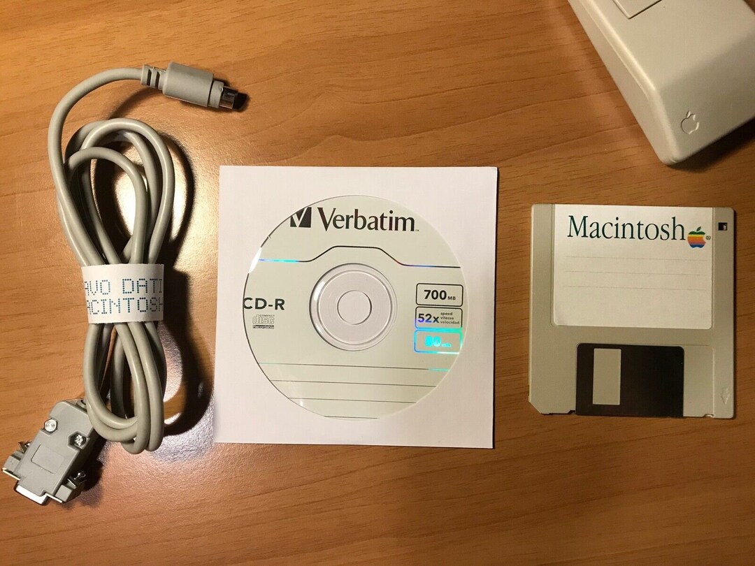 Kit Floppy + Data Transfer Cable Macintosh Plus, Classic, SE, SE FDHD ...