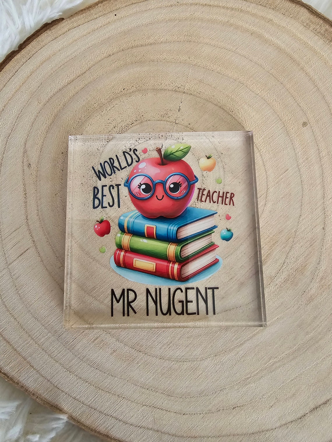 Teacher End of Term Gift, Best Teacher, Apple Gift - Etsy