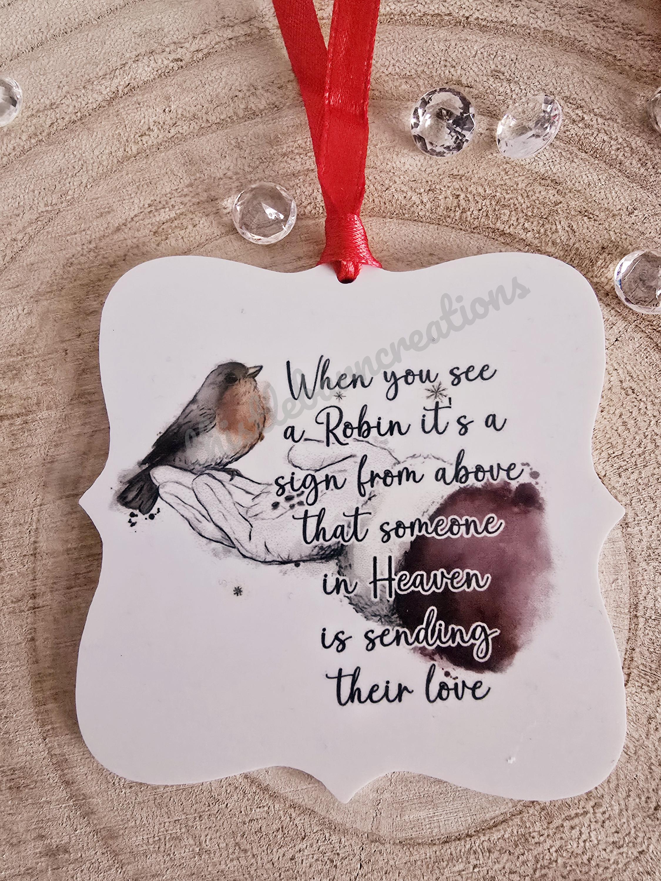 Memorial Robin Bauble Christmas Decoration - Etsy