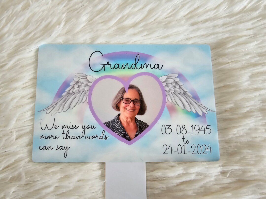 Personalised Grave Ornament Marker Remembrance Memorial Remembering ...