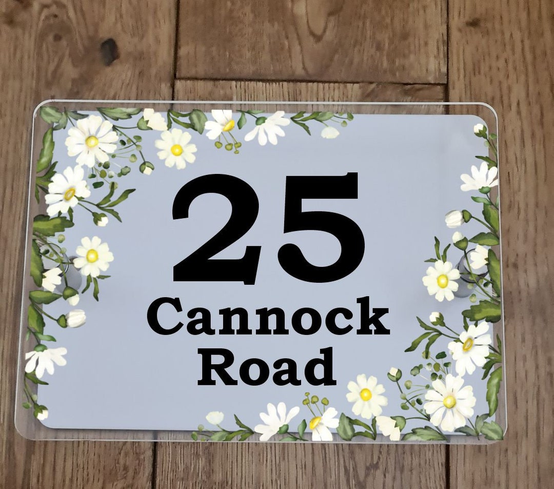 Personalised House Name/number/street Sign, Door Plaque - Etsy