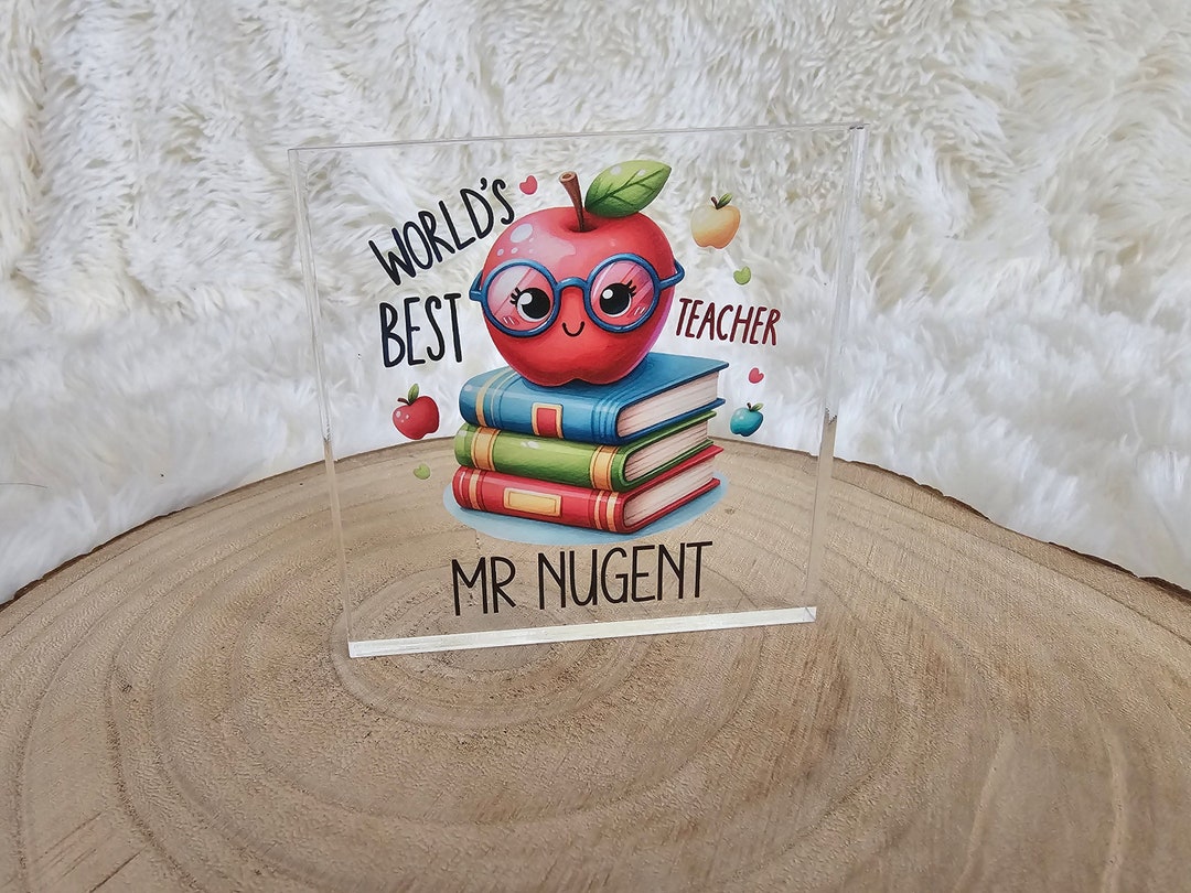 Teacher End of Term Gift, Best Teacher, Apple Gift - Etsy