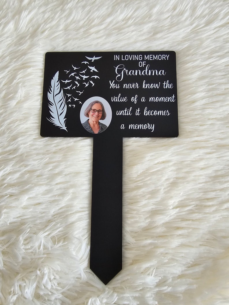 Personalised Grave Ornament Marker Remembrance Memorial Remembering ...